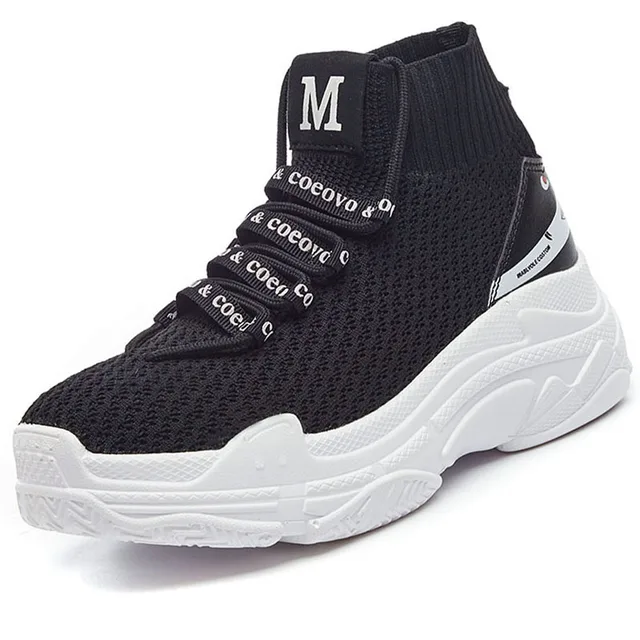 High Top Sport Running Shoes For Men Air Mesh Breathable Cushion ...