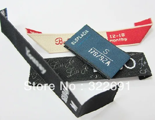 Sewing Clothing Woven Label/Neck Label with High Quality free shipping ...