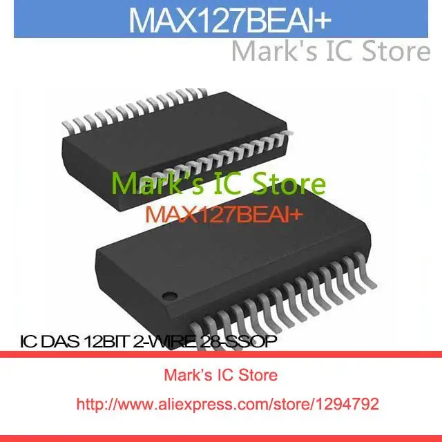 Max127beai + IC DAS 12BIT hilos 28 SSOP MAX127BEA 127 MAX127B cuero MAX127 127BE|ic mux|ic ...