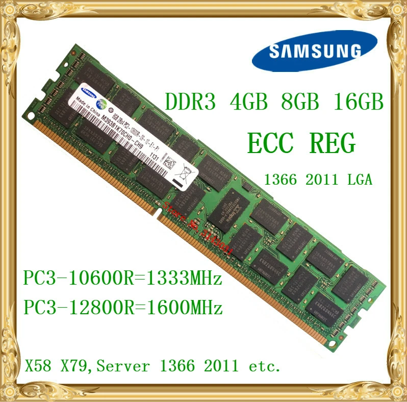Samsung DDR3 4GB 8GB 16GB server memory 1333 1600MHz ECC REG DDR3 PC3 ...