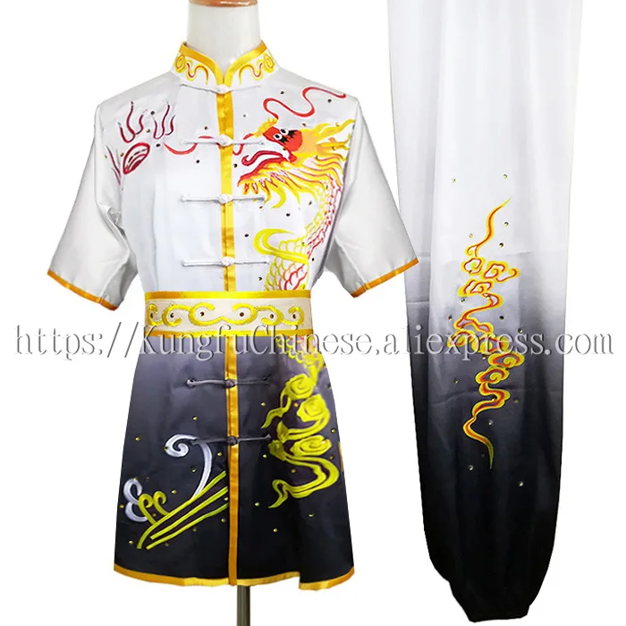 Chinese Wushu Uniform Kungfu Clothes Martial Arts Suit Taolu Costume ...