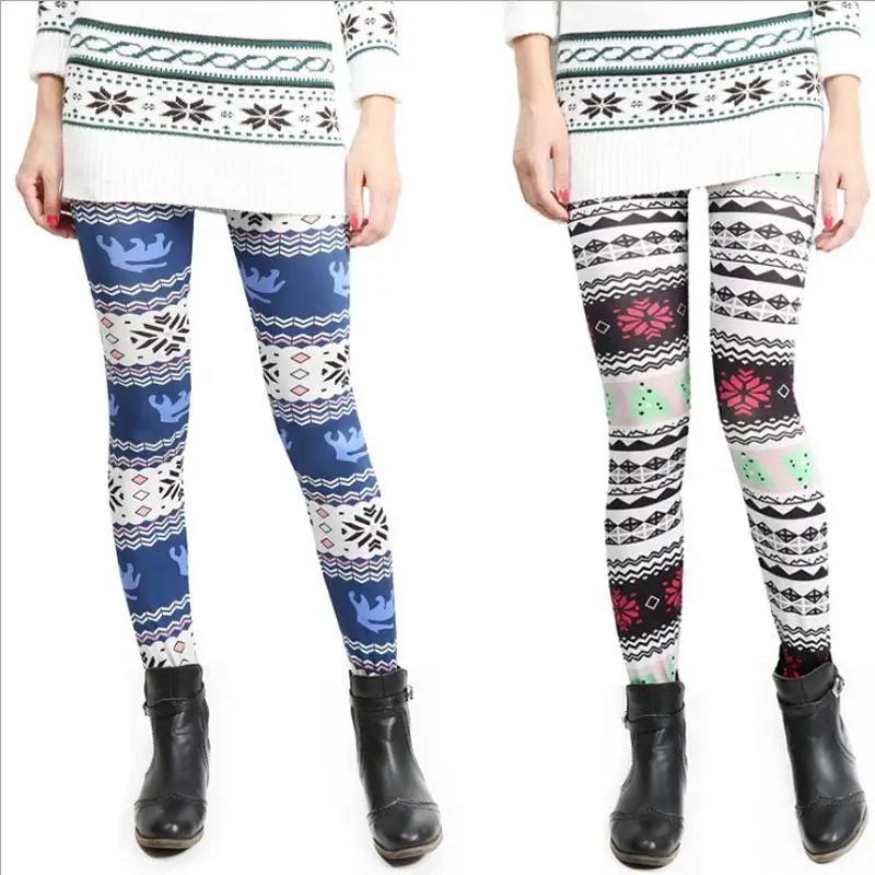 New Fashion Women Leggings 3d Printed Color Legins Ray Fluorescence