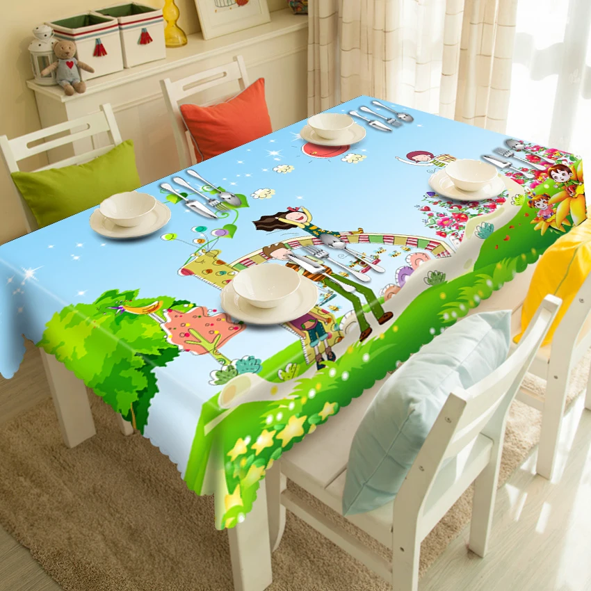 Cartoon character 3d Tablecloth Stereo Tablecloth Tapestry|Tablecloths ...