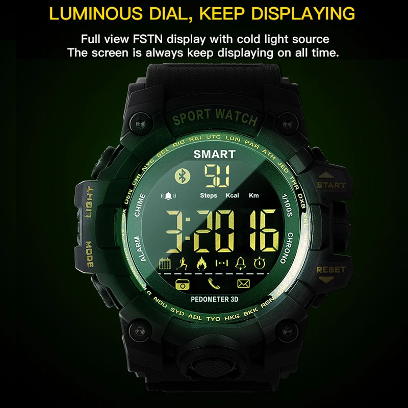 ⌚️ Smartwatch for Men Sports Military Army Green Camouflage Fitness ...