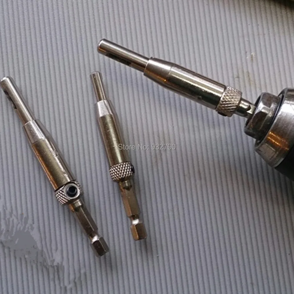 3pc Hinge Drill Bit Set Self Centering Hole Size 7/64 9/64 11/64 Door ...