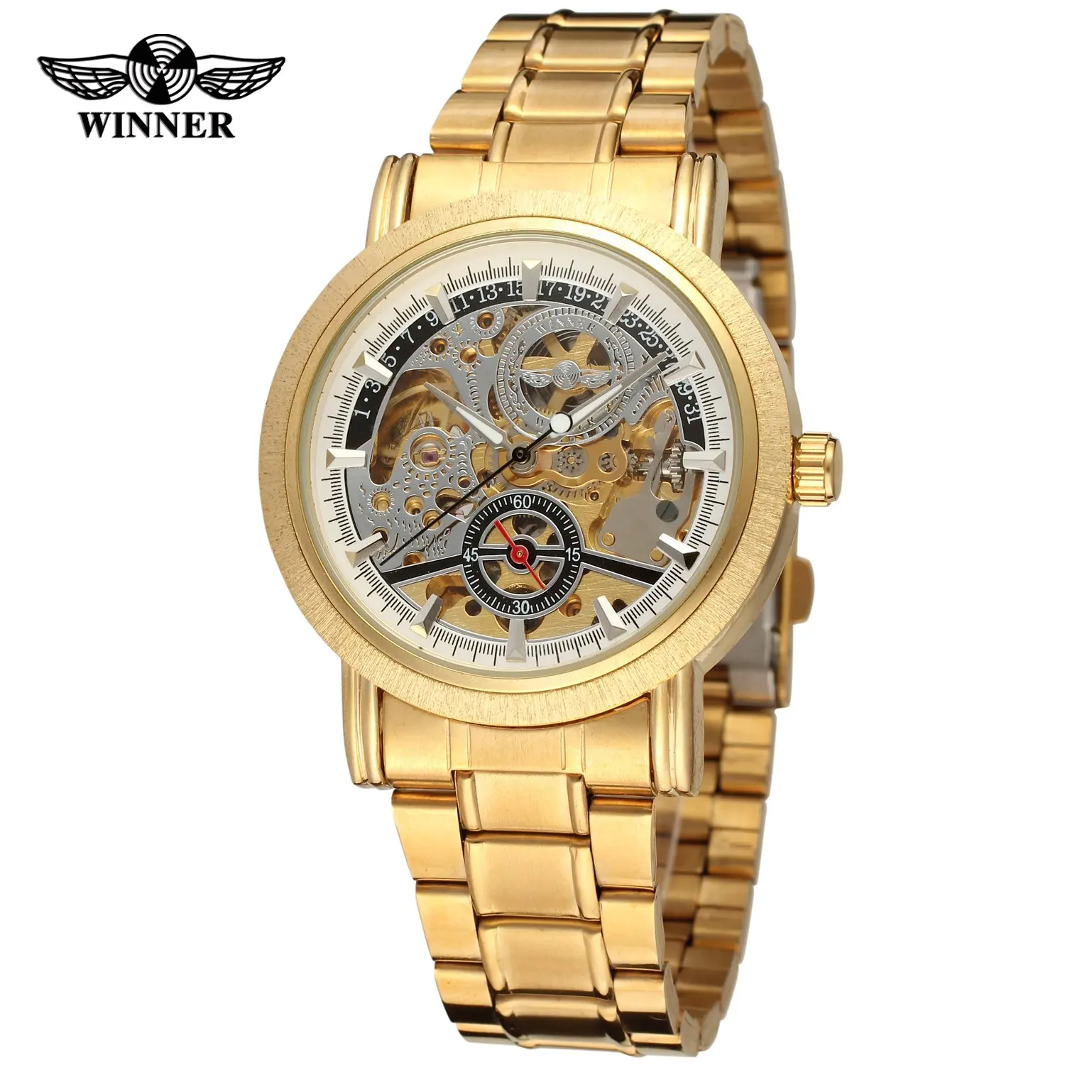 Winner Watch Men Mechanical Skeleton Wristwatches Fashion Casual ...