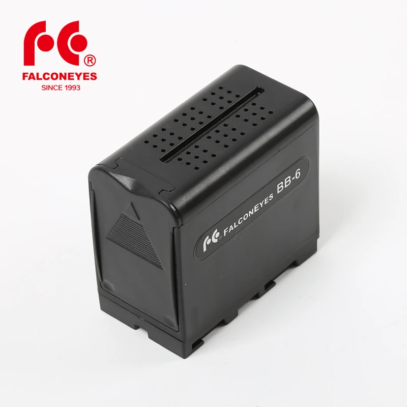 Falcon Eyes 6pcs Aa Battery Pack Power Work Like Np-f970 For Led Video ...