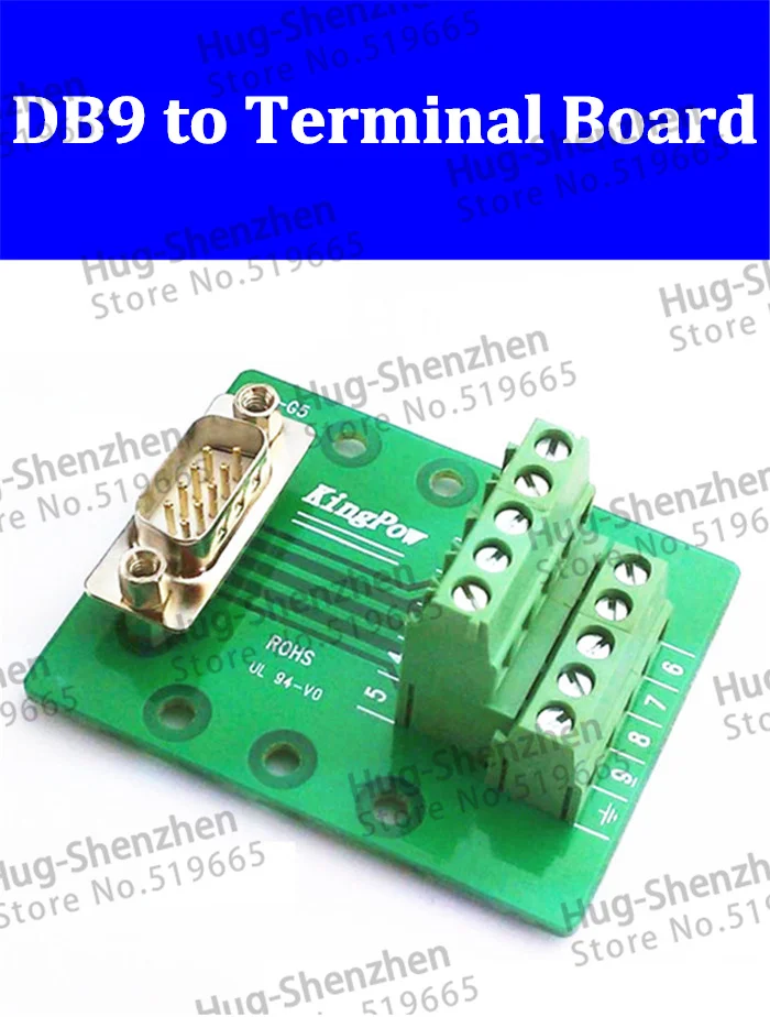 Macho rs232 serial db9 para terminal, adaptador, conector, módulo ...