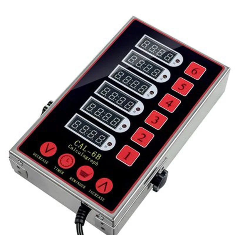 kitchen six calculagraph 6 channels timer reminder stopwatch commercial ...