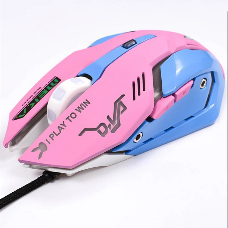 VMO161 Cable Wired Silent Gaming Mice Adjustable 2400 DPI 6 Botton ...