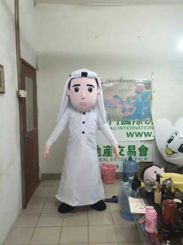 Newest Plush Adults Arabic mascot costume Arbian Fancy Dress Arab ...