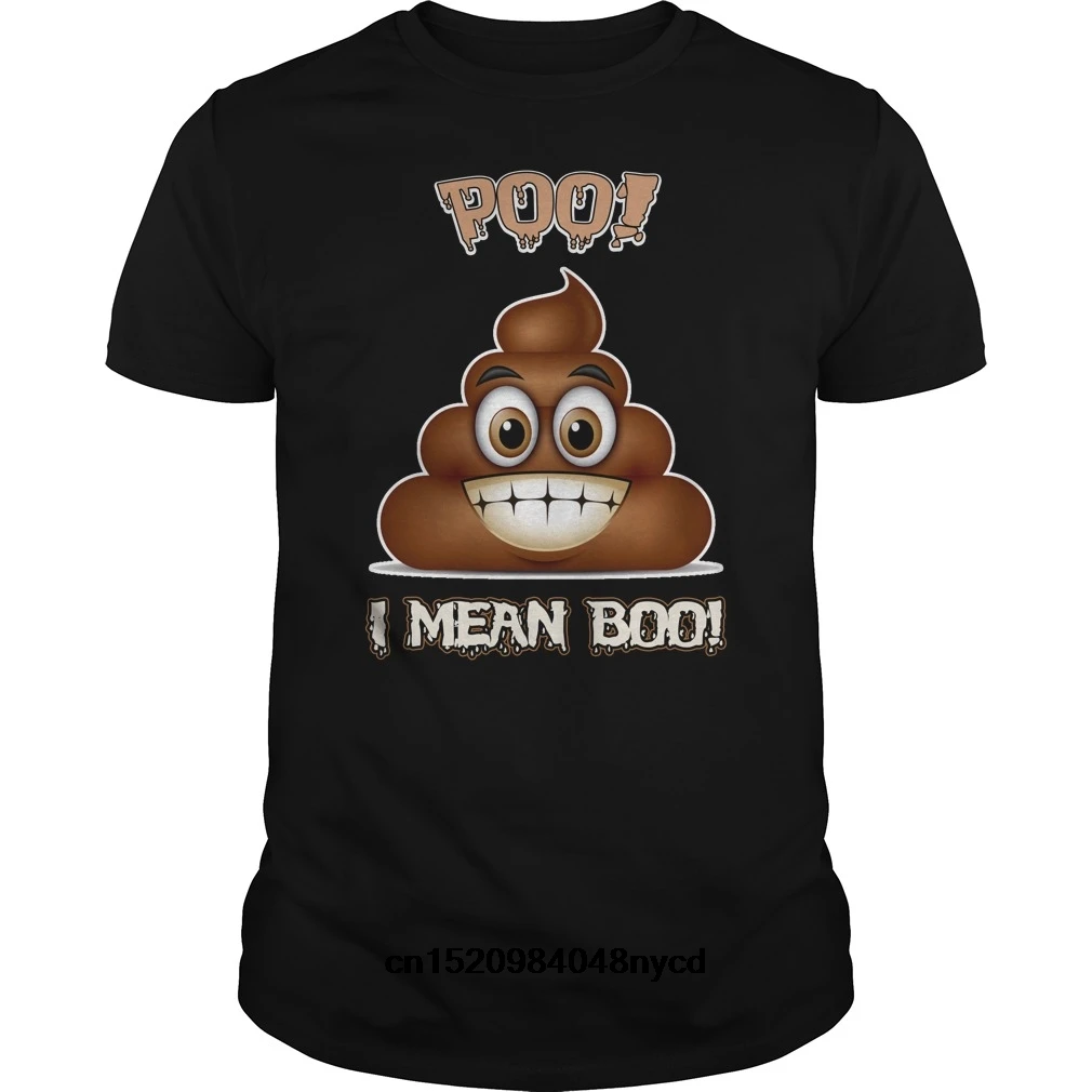 Nueva stylefunny camisetas POO de Halloween caca traje camiseta I Mean ...