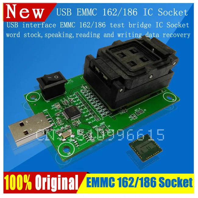 Usb Emmc Emmc 162 186 Test Bridge Ic Socket Word Stock Speaking