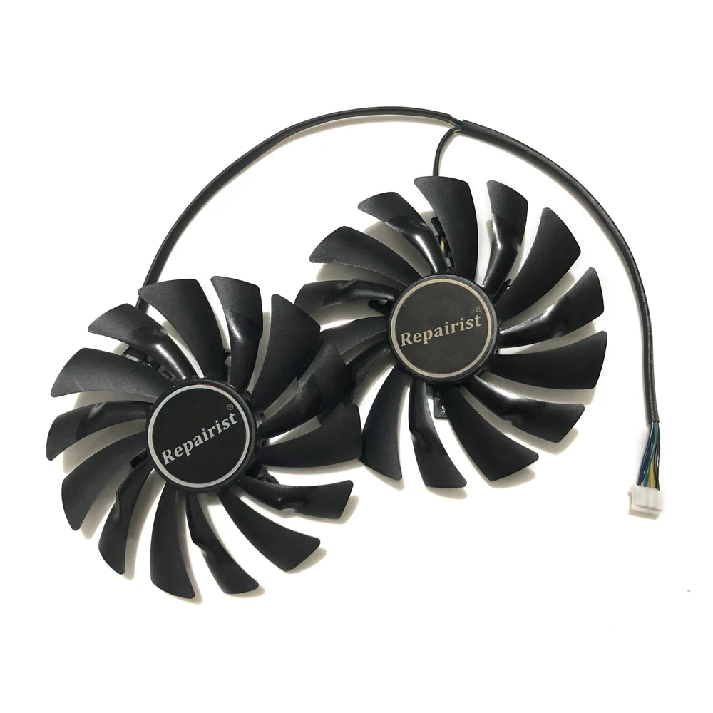 2pcs/lot computer radiator cooler GPU Cooling fans For MSI R9 380 390 ...