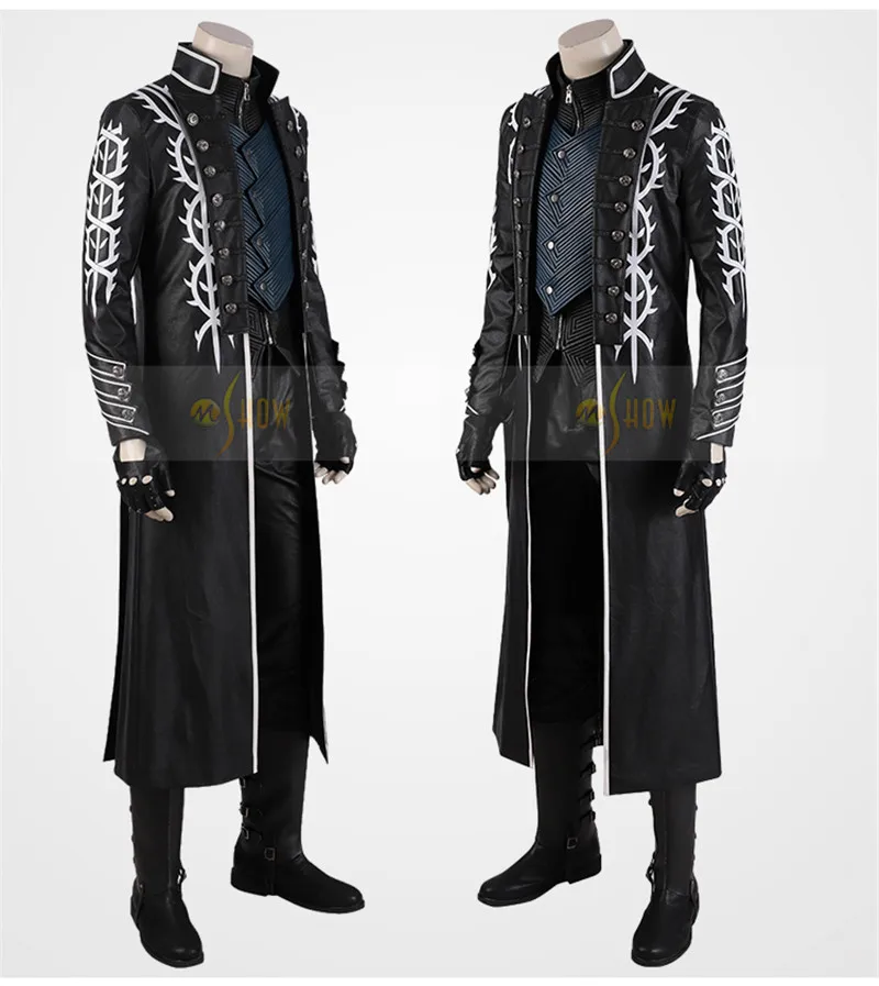 DMC5 костюм Вергилия наряд косплей злой Данте братец вергил кожаный ...