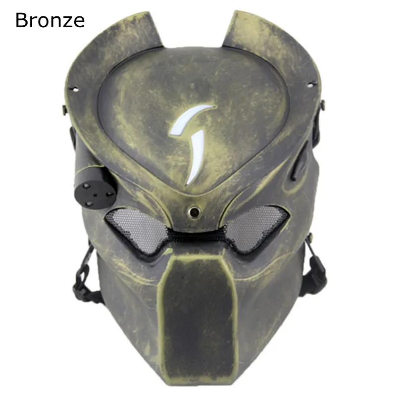 Alien vs. Predator Mask with Light Halloween Cosplay Costume CS War ...