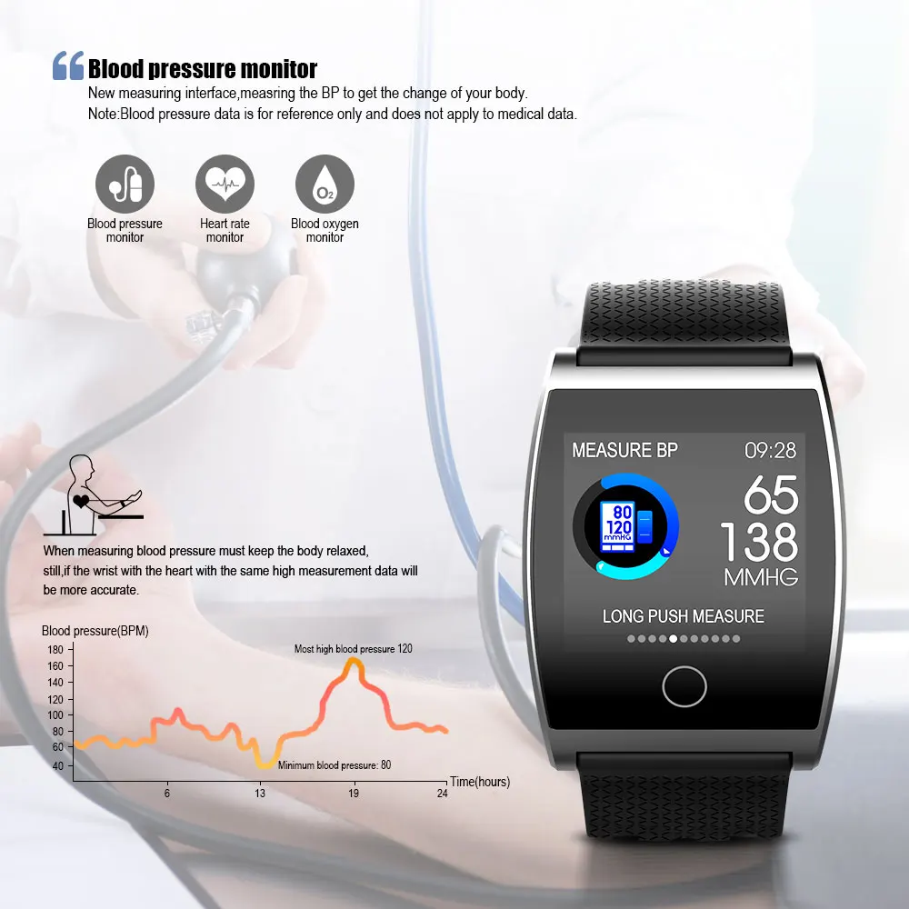 Discount This Month VERYFiTEK QS05 Smart Wristband Watch Blood Pressure Oxygen Smart Band ...