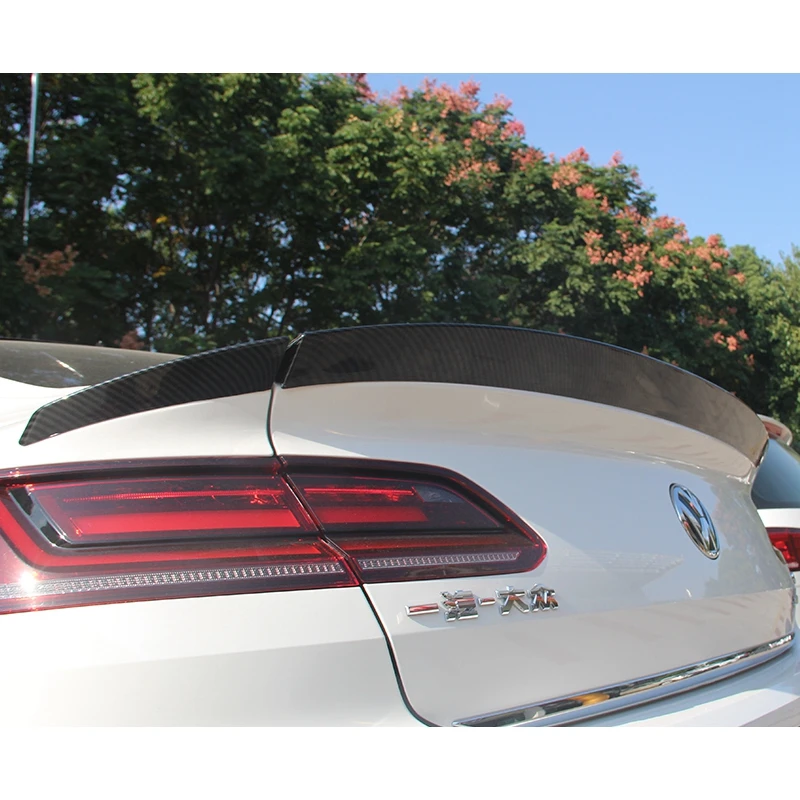 2019 New Passat CC spoiler three-stage ABS pseudo carbon fiber color ...