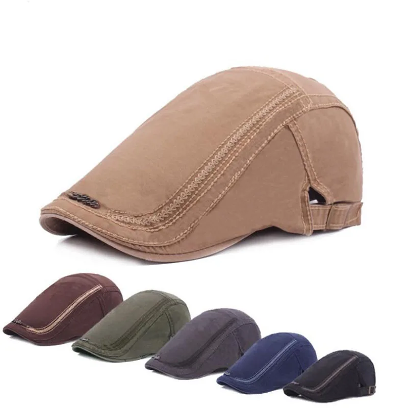 100pcs-lot-New-all-seasons-cotton-men-s-Beret-hat-fashion-designer-sun ...