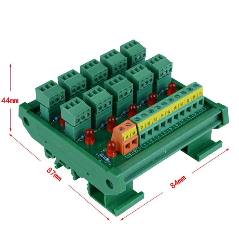 10-sets-of-3Pin-signal-input-port-PLC-sensor-terminal-board-IO ...
