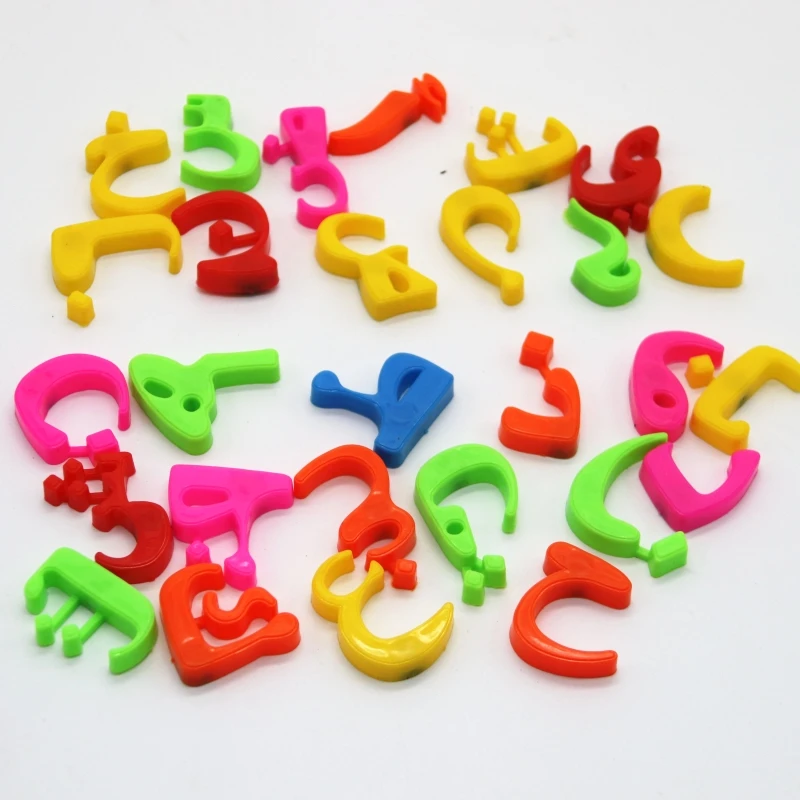 28pcs Arabic alphabet block baby educational toy Fridge Magnets letters ...