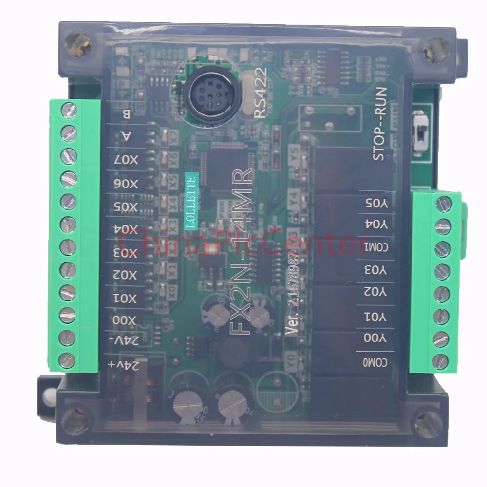 Fx2n 14mr 14mt Plc Controller 8 Input 6 Relay Output Programmable Controller Rs485 In Cnc