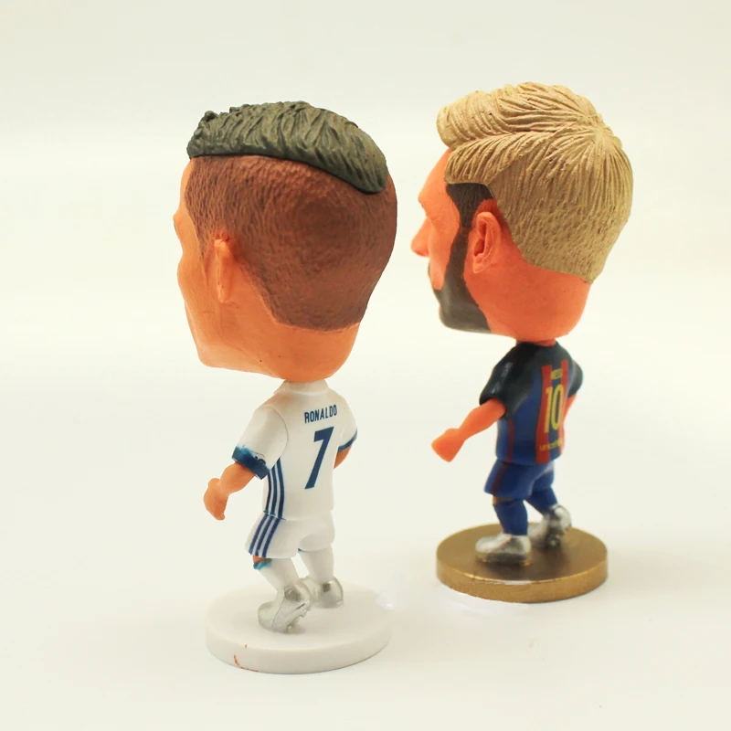 1pcs Football star dolls Soccer Player Star Cristiano Ronaldo Lionel ...