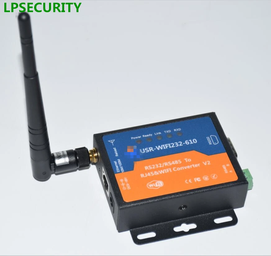 LPSECURITY USR WIFI232 610 RS232 RS485 Serial Conversor Wi fi Sem Fio ...