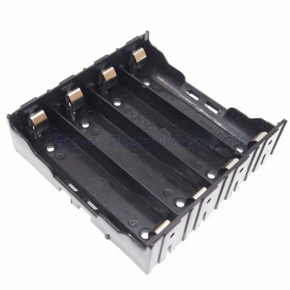 10pcs 4 Pack 18650 Battery Case Holder 4 X 18650 Battery Storage Box ...
