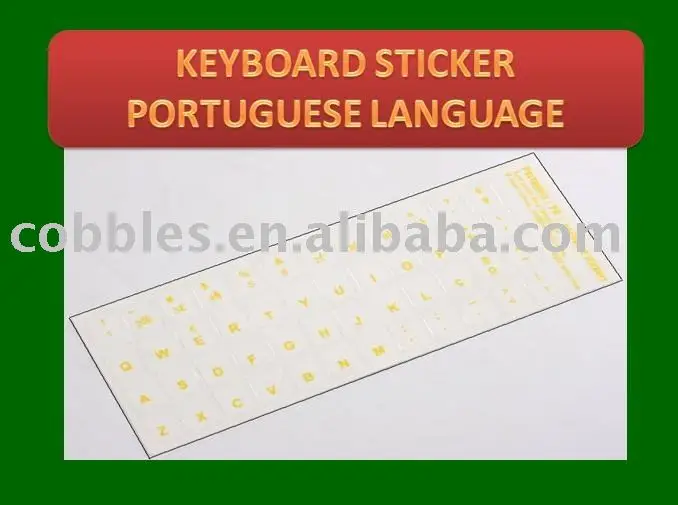 NEW ARRIVAL! Portuguese Language keyboard sticker for PC iMAC LAPTOP ...