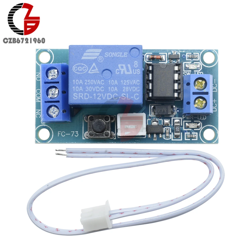 Dc 12v 1 Channel Latching Relay Module With Touch Bistable Switch Mcu Control Uk - Relays ...