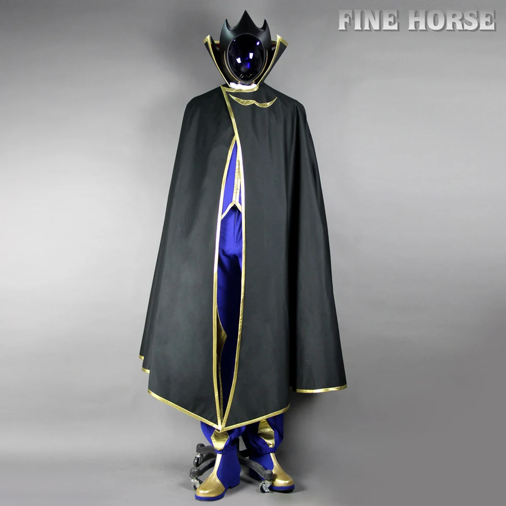 Code Geass Lelouch zéro Cosplay Costume avec chaussures de masque ...