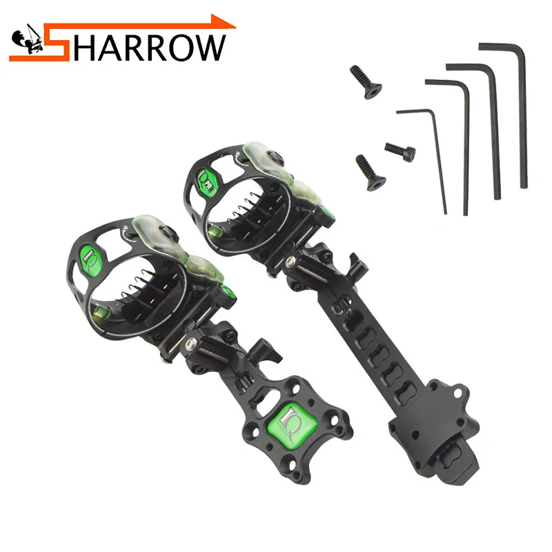 1 Set Archery Micro 5 Pins Bow Sight Aiming Frame Right Hand Aiming ...