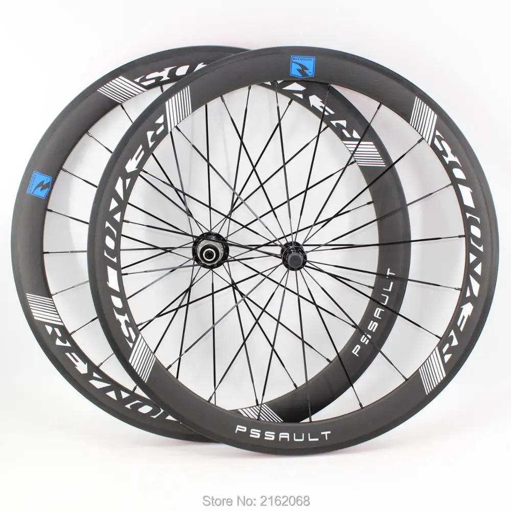 Novo 700c 50mm tubular jantes de estrada da bicicleta matte 3 k rodados ...