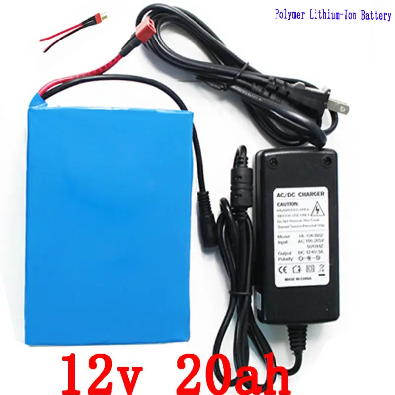 12v 20ah 20000mah Lithium polymer battery 12v DC li ion lithium pack ...