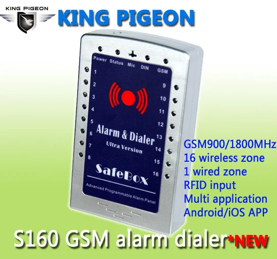 King Pigeon 12v Android App Wireless Gsm Intruder Alarm System For Home ...