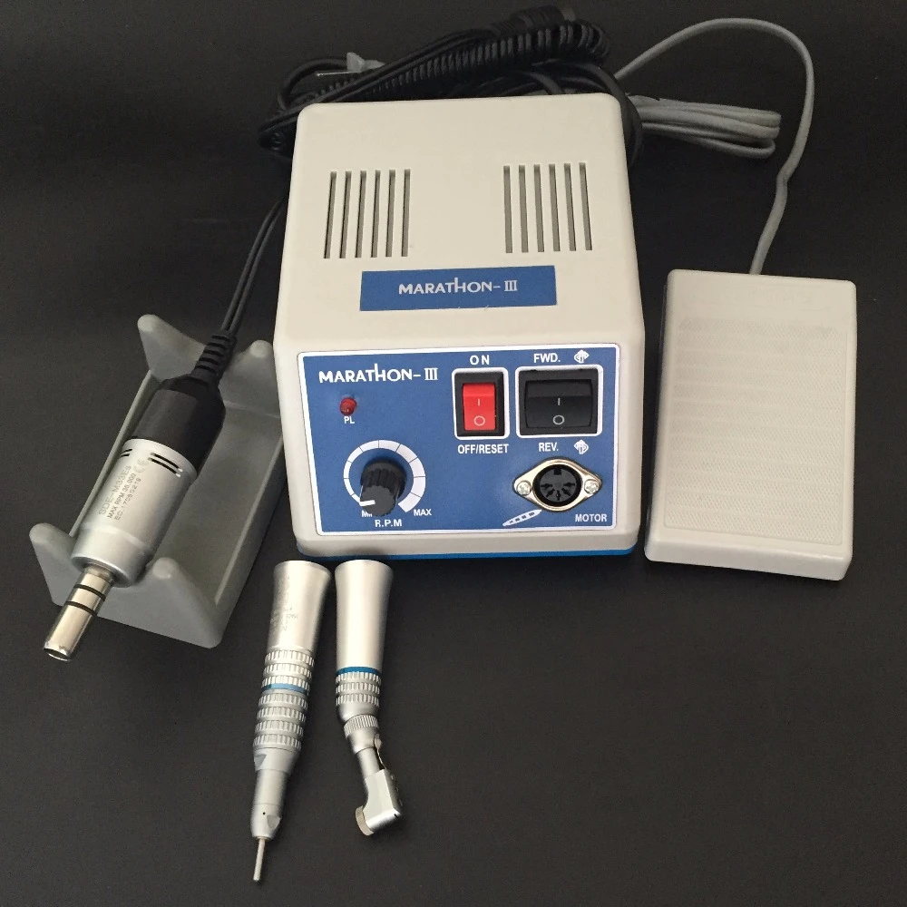 Dental Lab E TYPE micromotor polish handpiece with contra angle ...