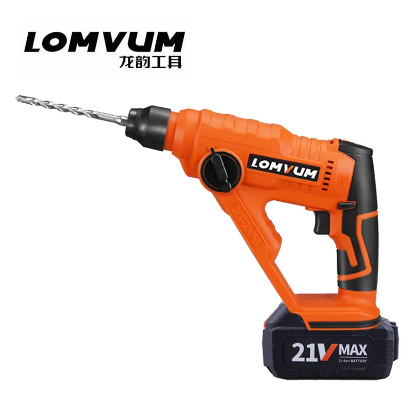 21v Lithium Battery Cordless Hammer Drill Electric Hammer Impact Drill