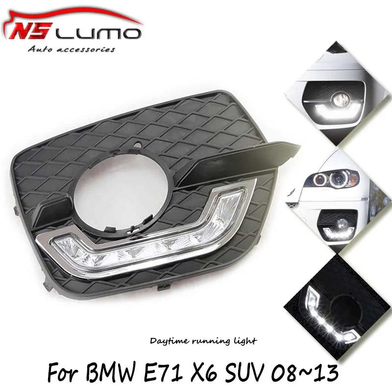 12W high power led auto daytime running drl light for BMW E71 X6 SUV ...