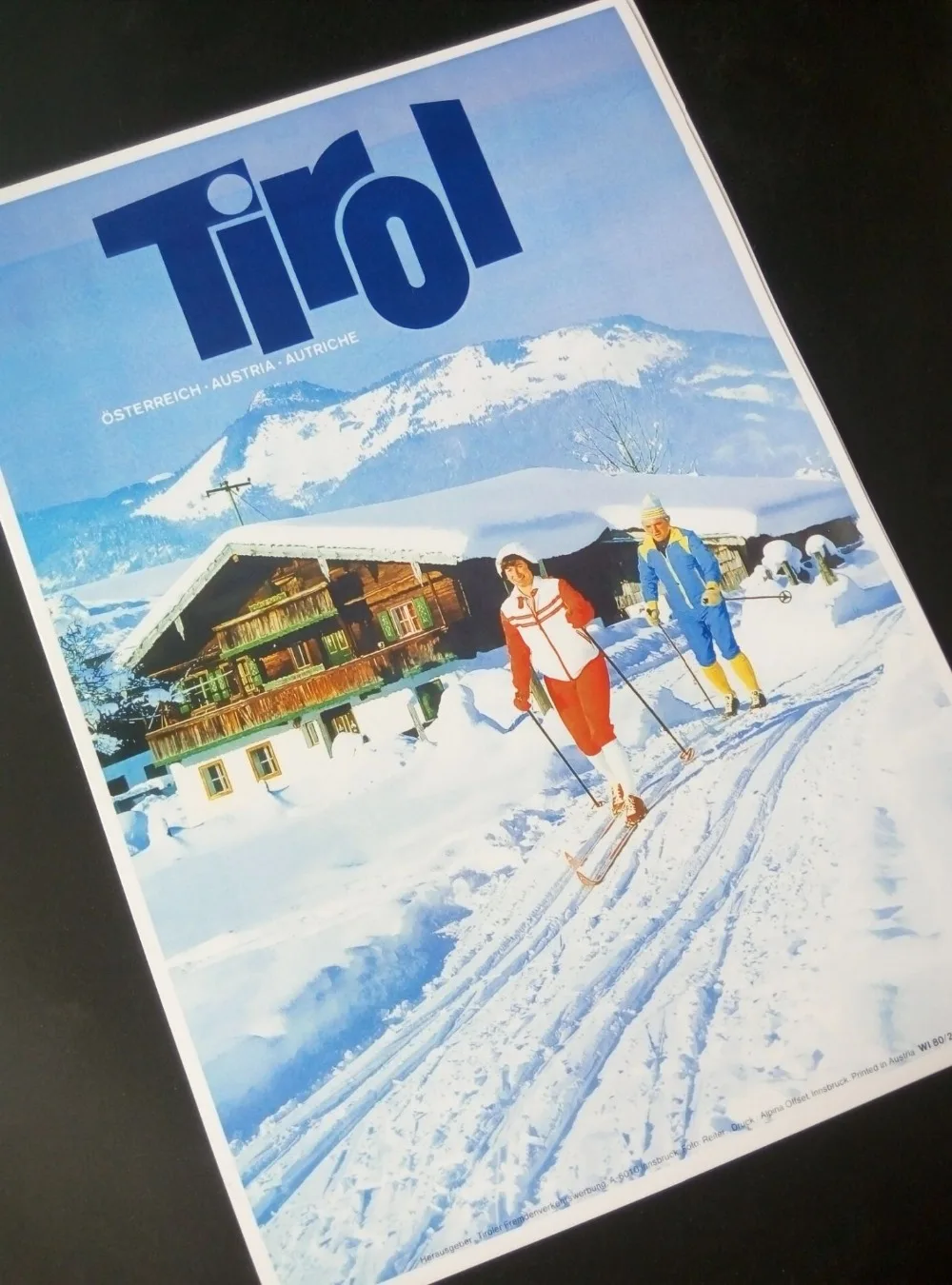 Tirol Start Skiing Vintage Retro Canvas Painting Poster Diy Wall Home ...