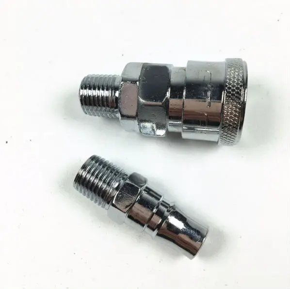 2-Pcs-Pneumatic-Fitting-1-4-PT-Thread-Air-Coupler-Quick-Connector-SM20 ...