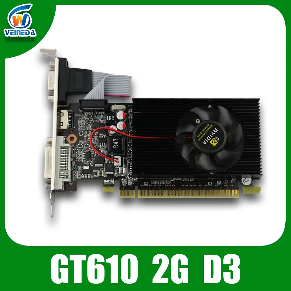nVIDIA geforce display vga cards GT610 2GB 64BIT DDR3