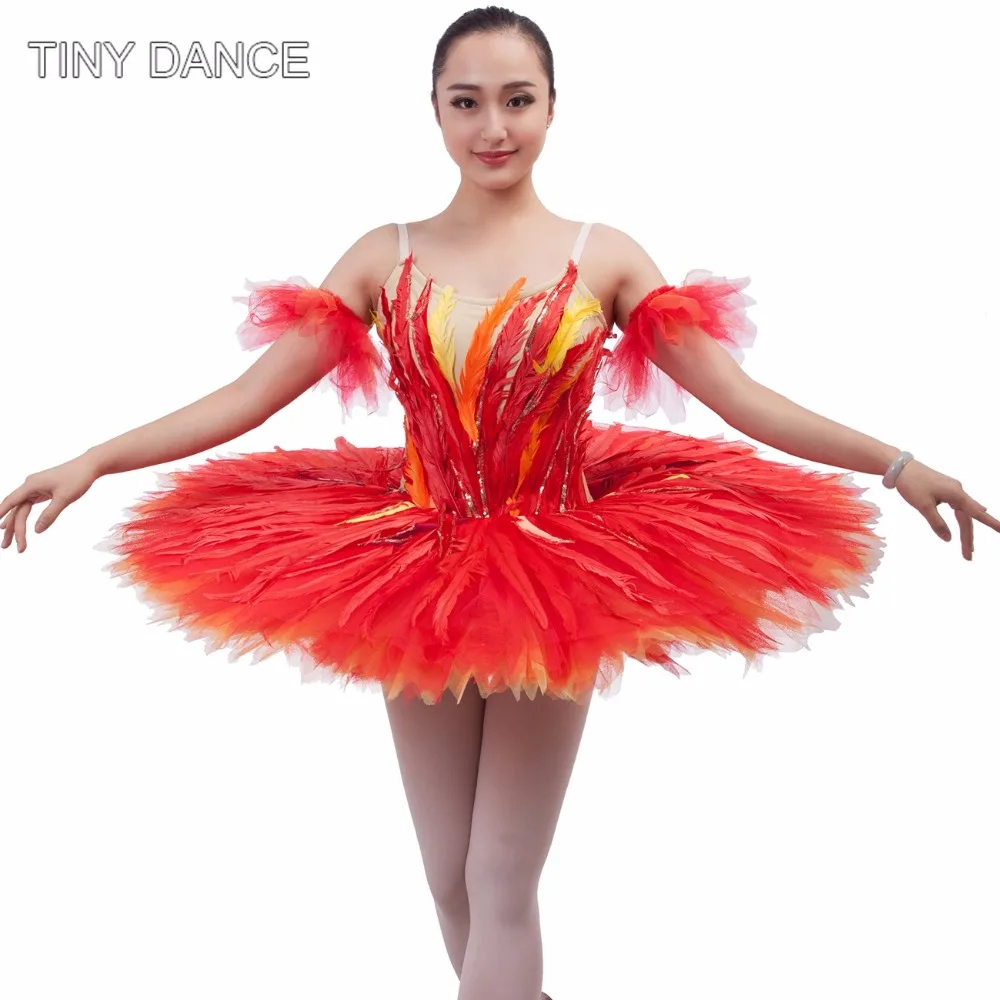 Red Bird Professional Ballet Dance Tutu for Women Ballerina Costume ...