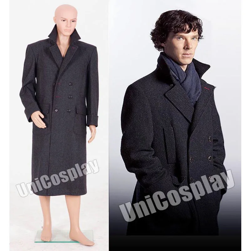 Aliexpress.com : Buy Sherlock Holmes Coat Cosplay Costume Man Trench ...