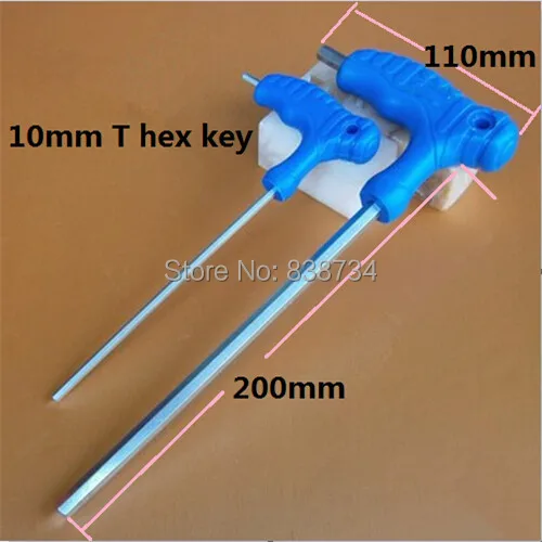 5pcs 10mmT hex key alloy steel T handle hex allen key wrench tool ...