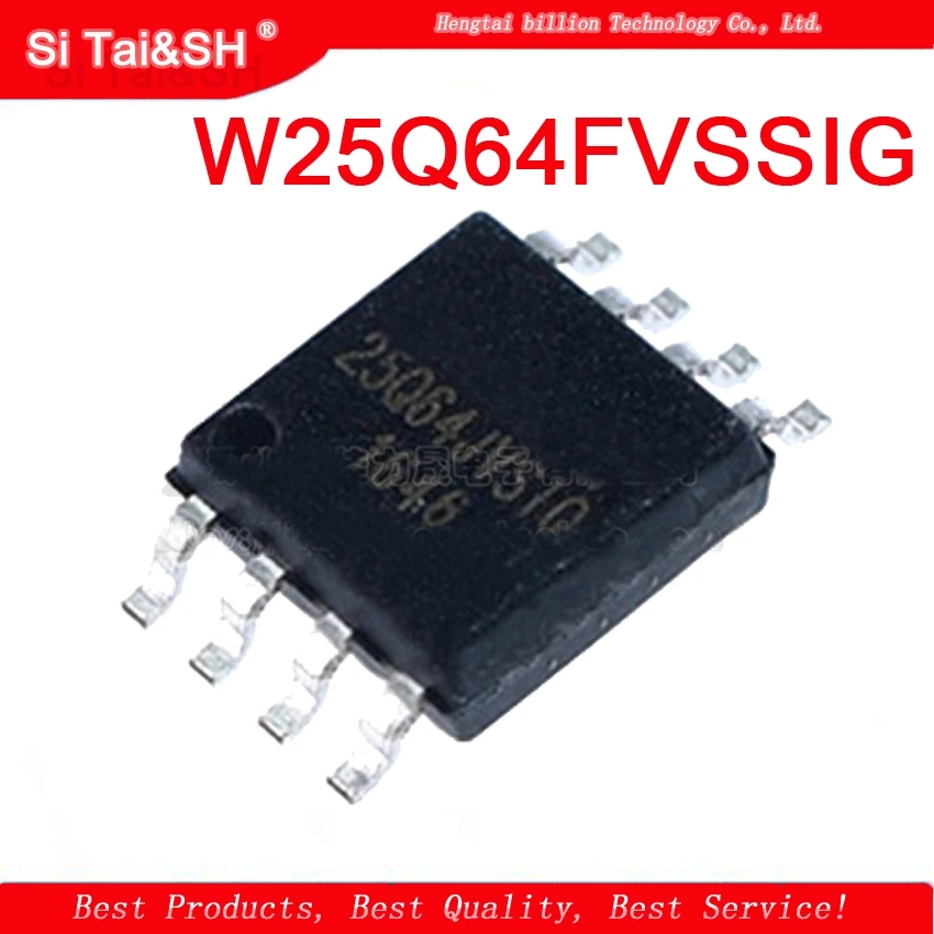 2pcs/lot W25Q64FVSSIG W25Q64FVSIG SOP8 25Q64FVSIG 25Q64, 64M BIT FLASH ...