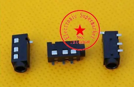 Free shipping 10 Pcs Per Lot 3.5mm Female Audio Connector 4 Pin SMT ...