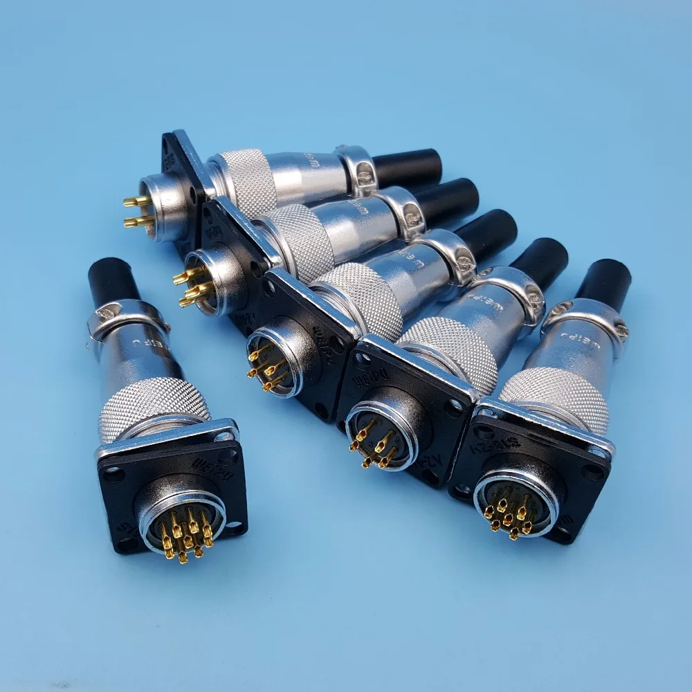 1Pair WS16 Square Flange 16mm Chassis Panel Mount 2 3 4 5 7 9 Metal 1Pair WS16 Square Flange 16mm Chassis Panel Mount 2 3 4 5 7 9 Metal
