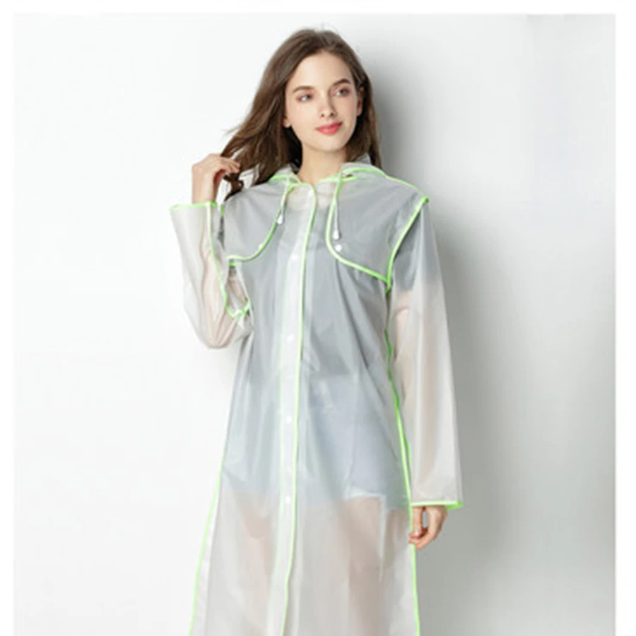 Clear Long Women Raincoat Poncho Men Transparent Girl Waterproof Rain ...