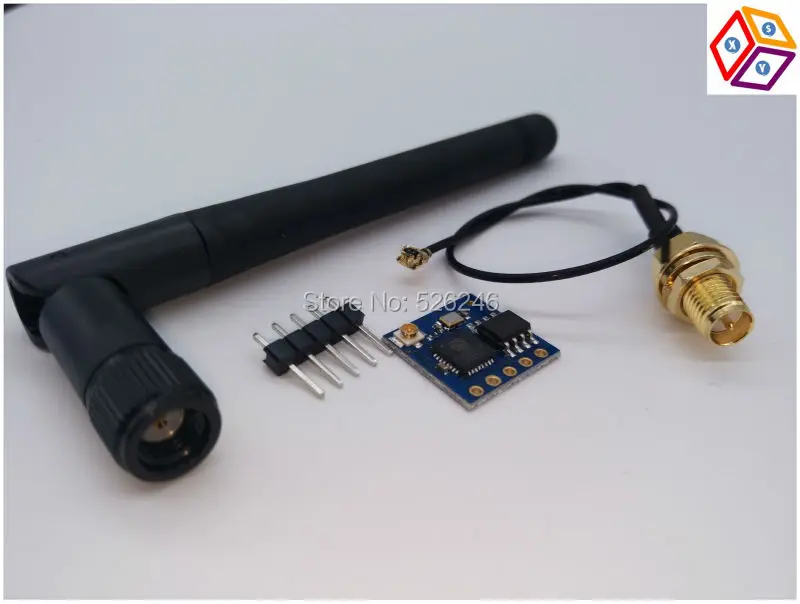 ESP8266 serial WIFI module ESP 05 + 3DBI gain antenna-in Connectors ...